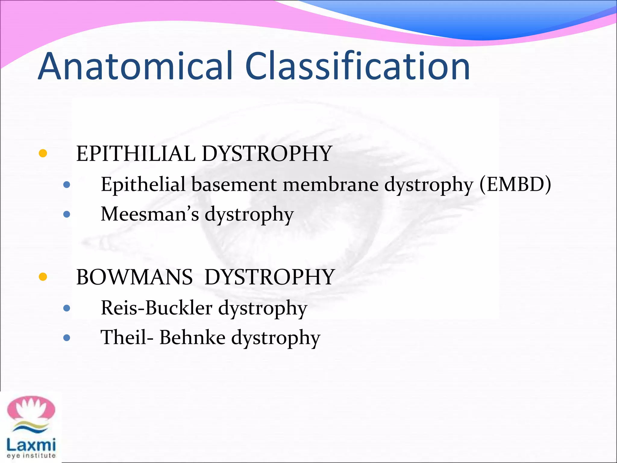 Corneal dystrophy | PPTX
