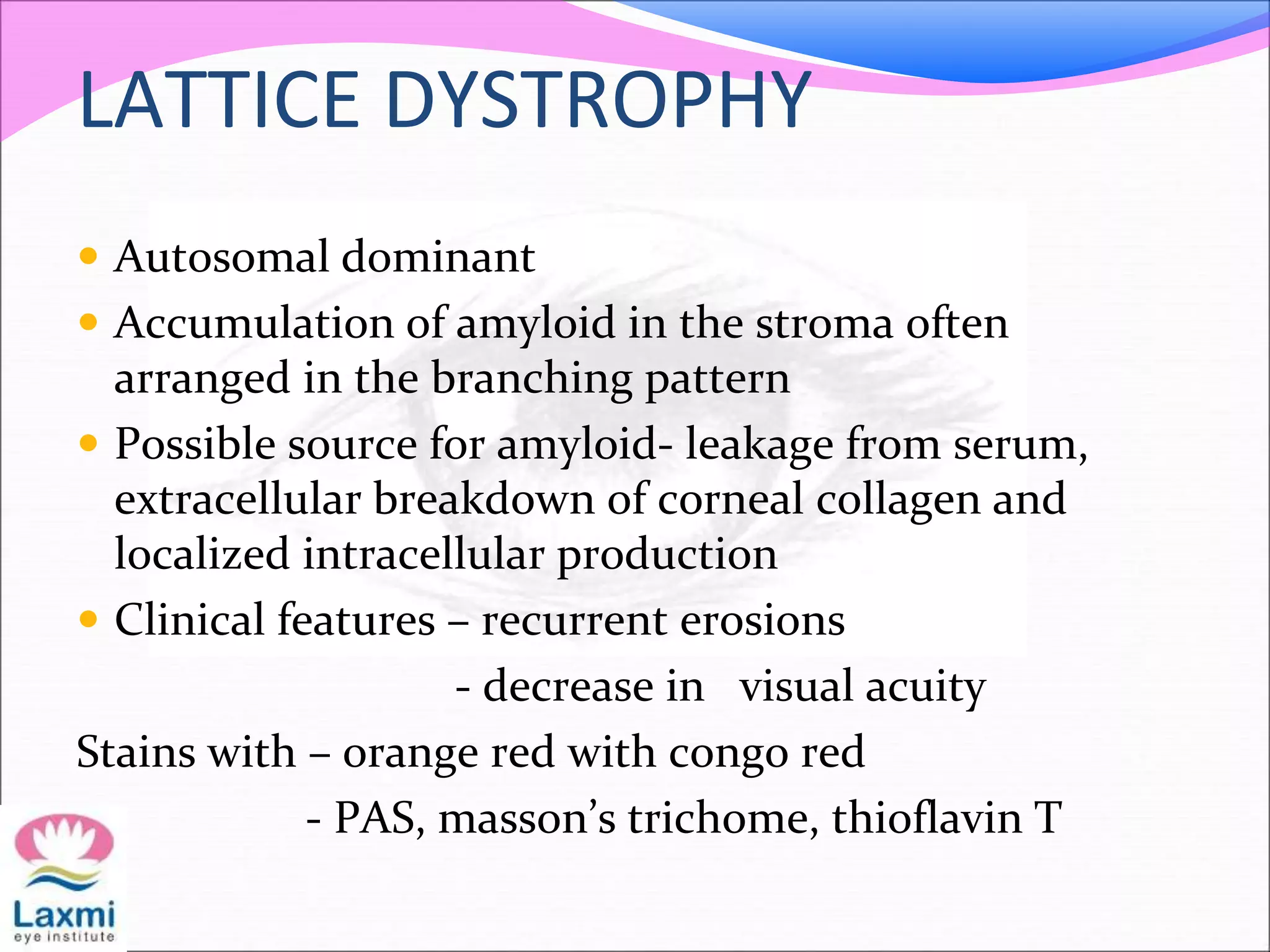 Corneal dystrophy | PPTX