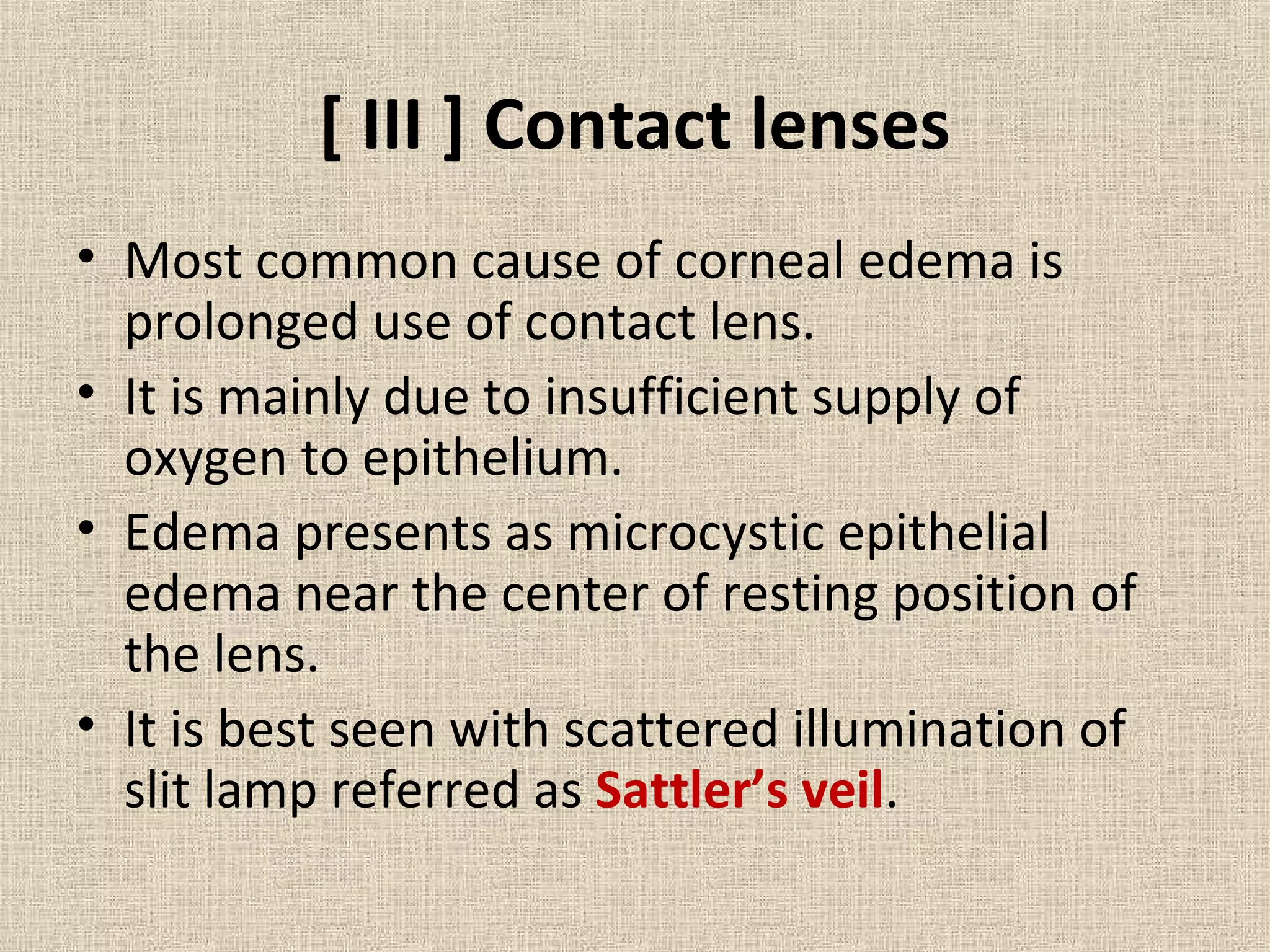 Corneal edema | PPT