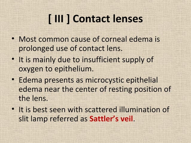 Corneal edema | PPT | Eye and Vision Conditions | Diseases and Conditions