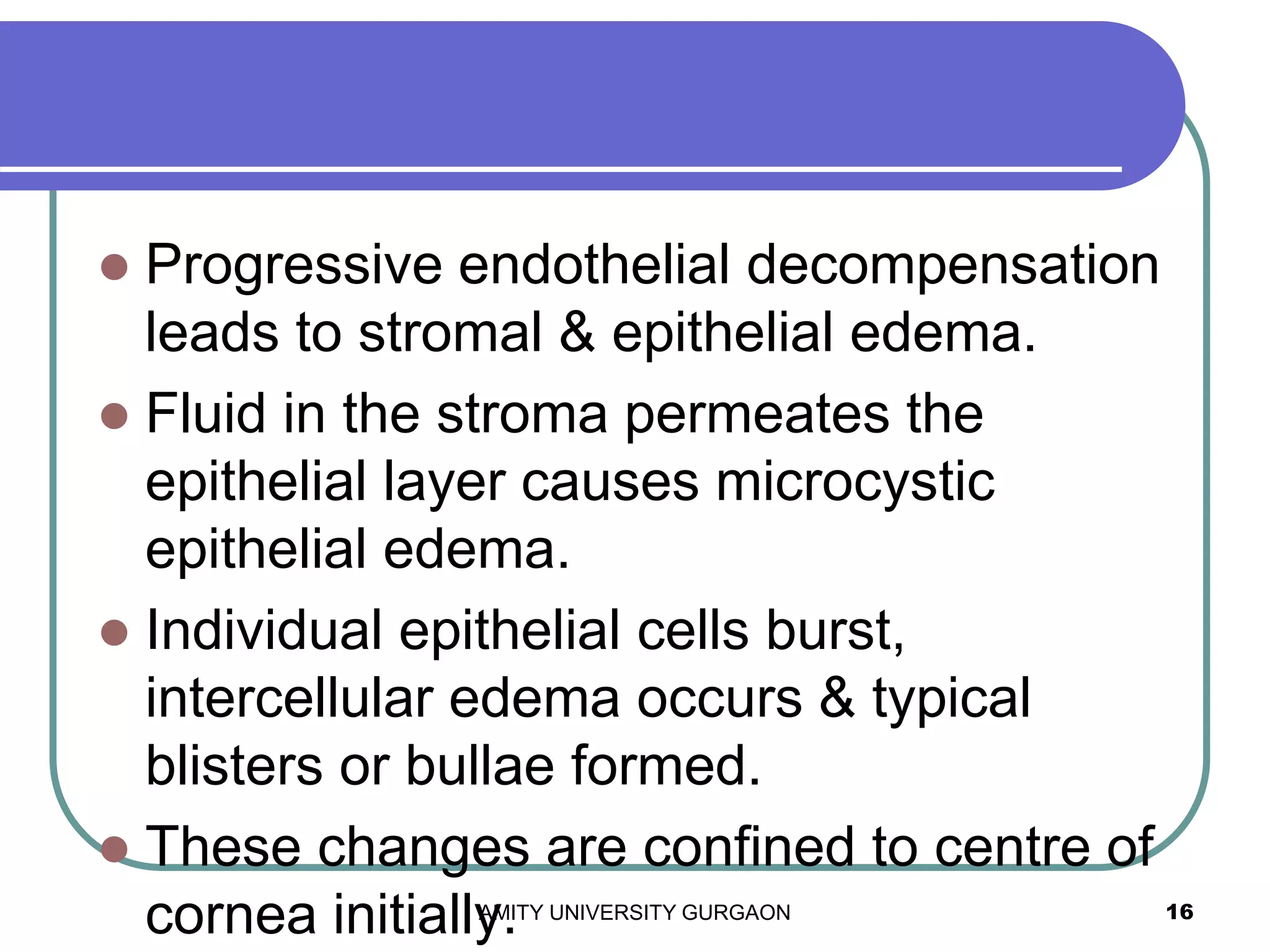 Corneal edema | PPTX