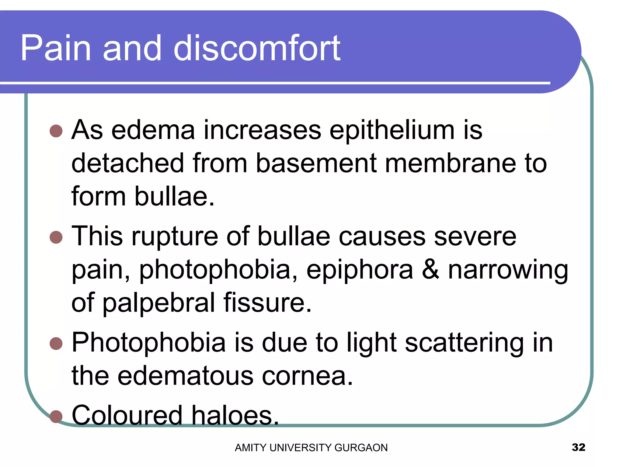 Corneal edema | PPTX