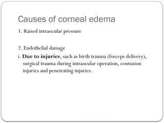 CORNEAL EDEMA approach for undergrads.pptx