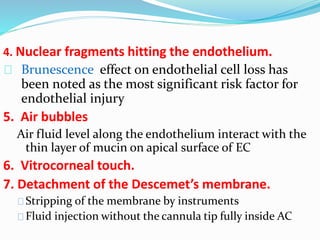 Corneal edema after cataract surgery - MALEK AL KOTT | PPTX
