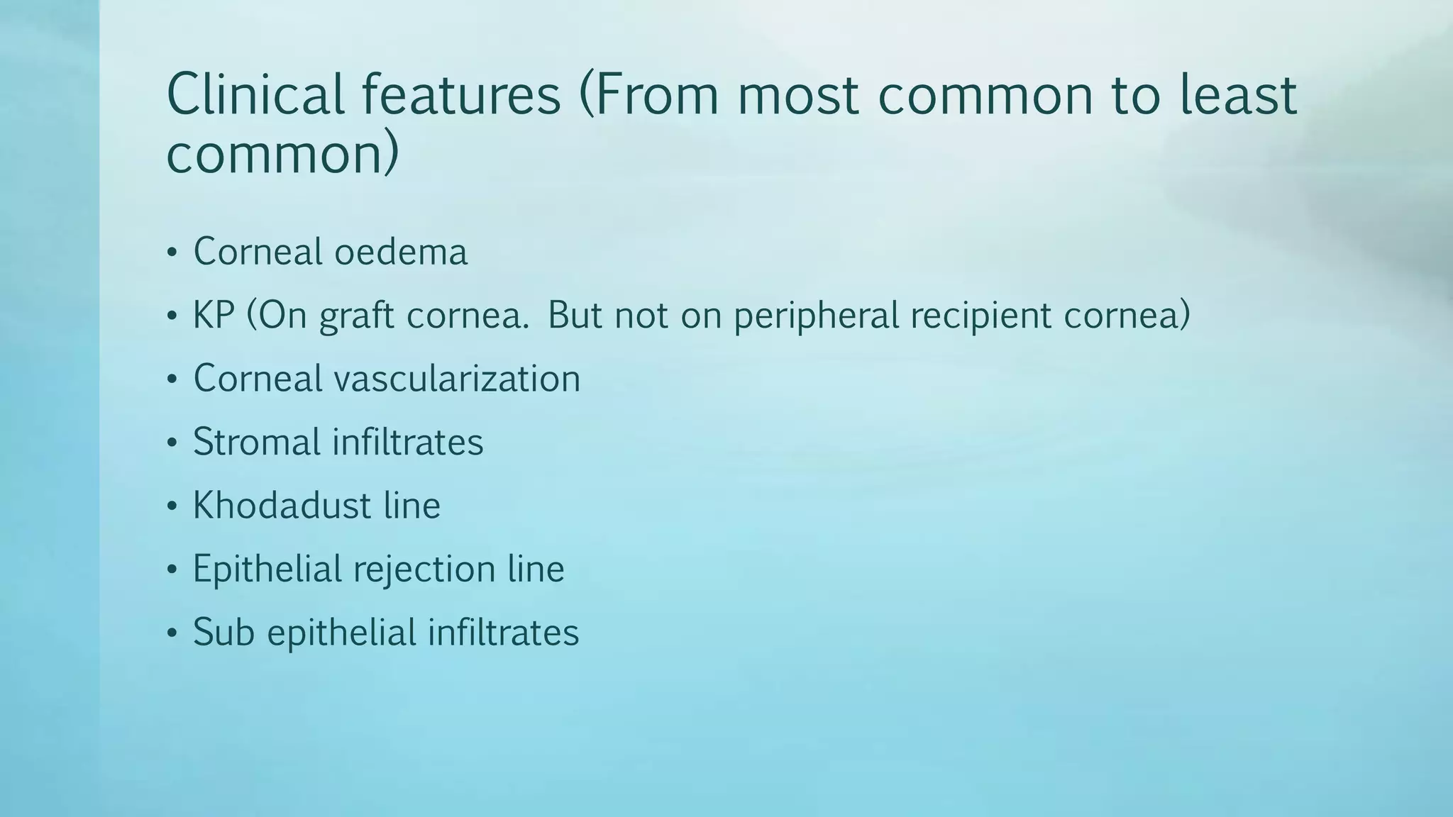 Corneal graft rejection | PPTX