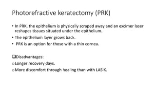 Corneal laser surgery | PPTX