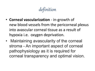 Corneal neovascularization | PPTX