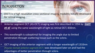 Anterior segment and Corneal OCT review | PPSX