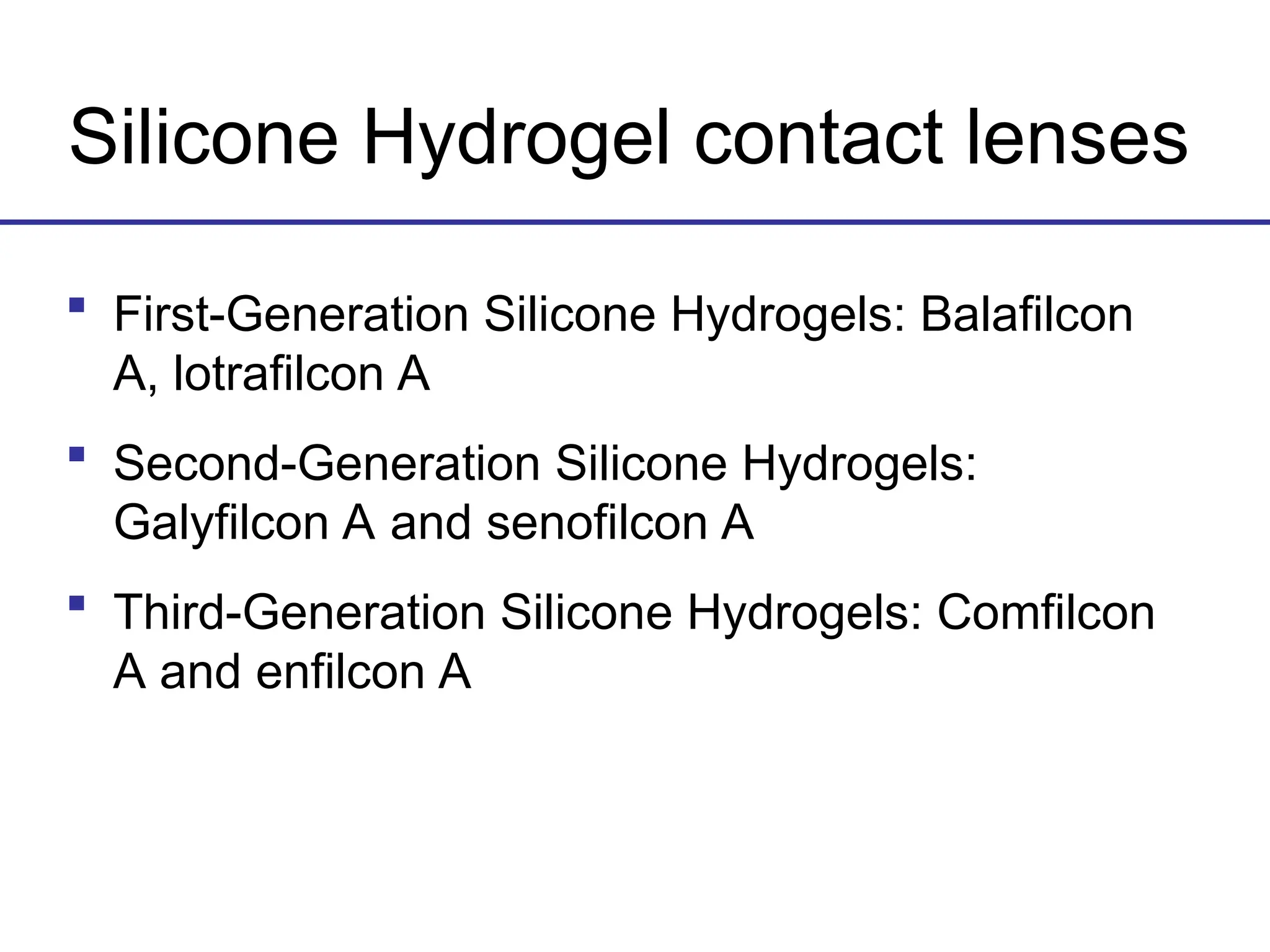 CORNEAL OXYGEN REQUIREMENT AND SILICON HYDROGEL LENS - Copy.ppt