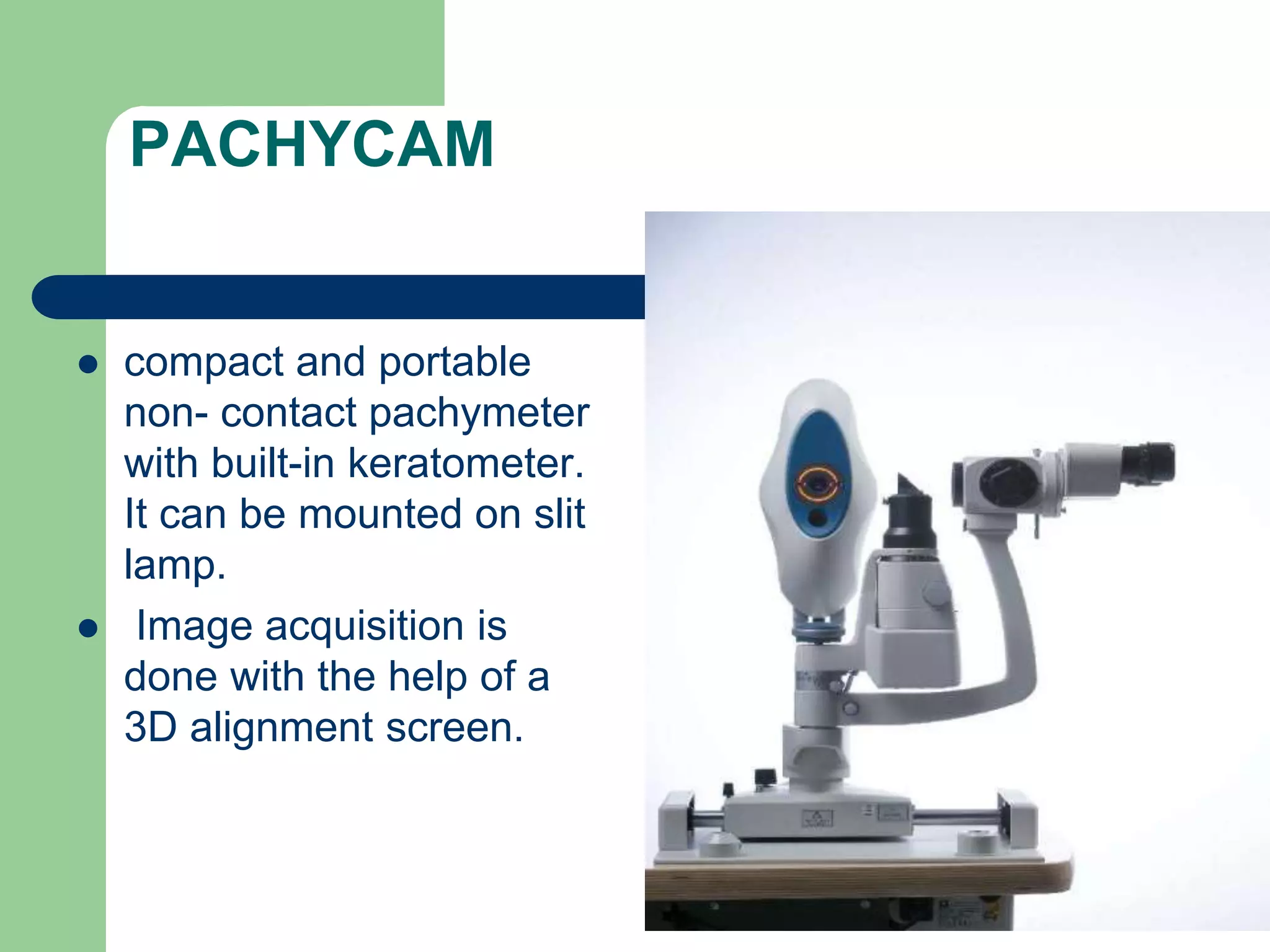 Corneal pachymetry.ppt