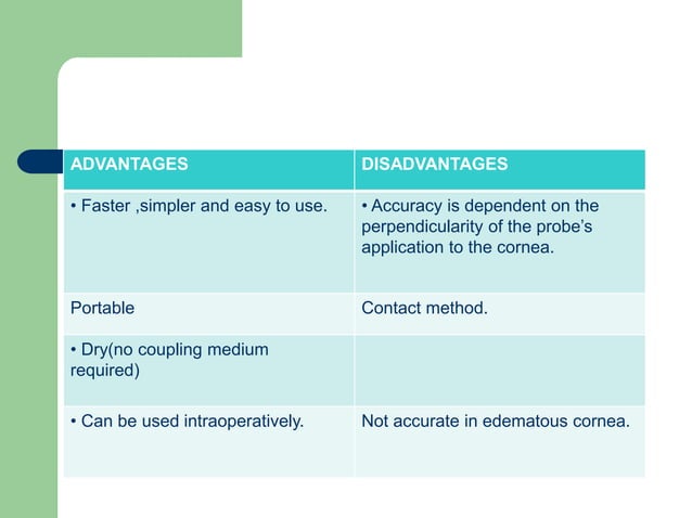 Corneal pachymetry.ppt | Eye and Vision Conditions | Diseases and ...
