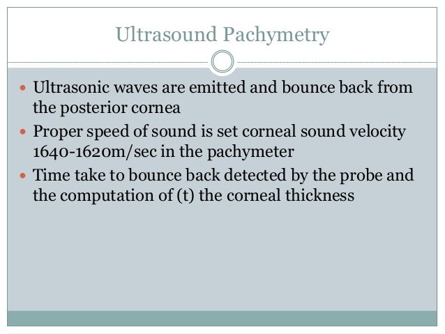 Pachymetry Conversion Chart