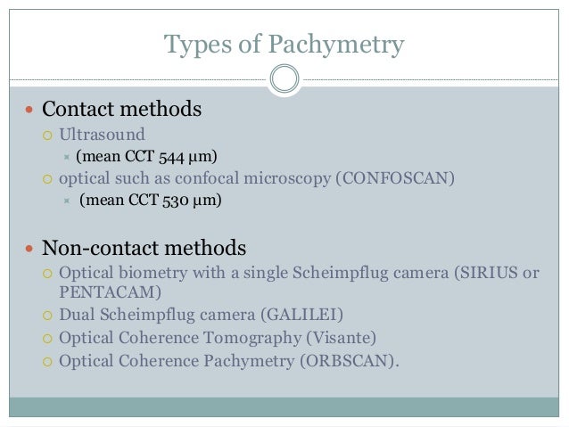 Corneal pachymetry by ben okeeffe