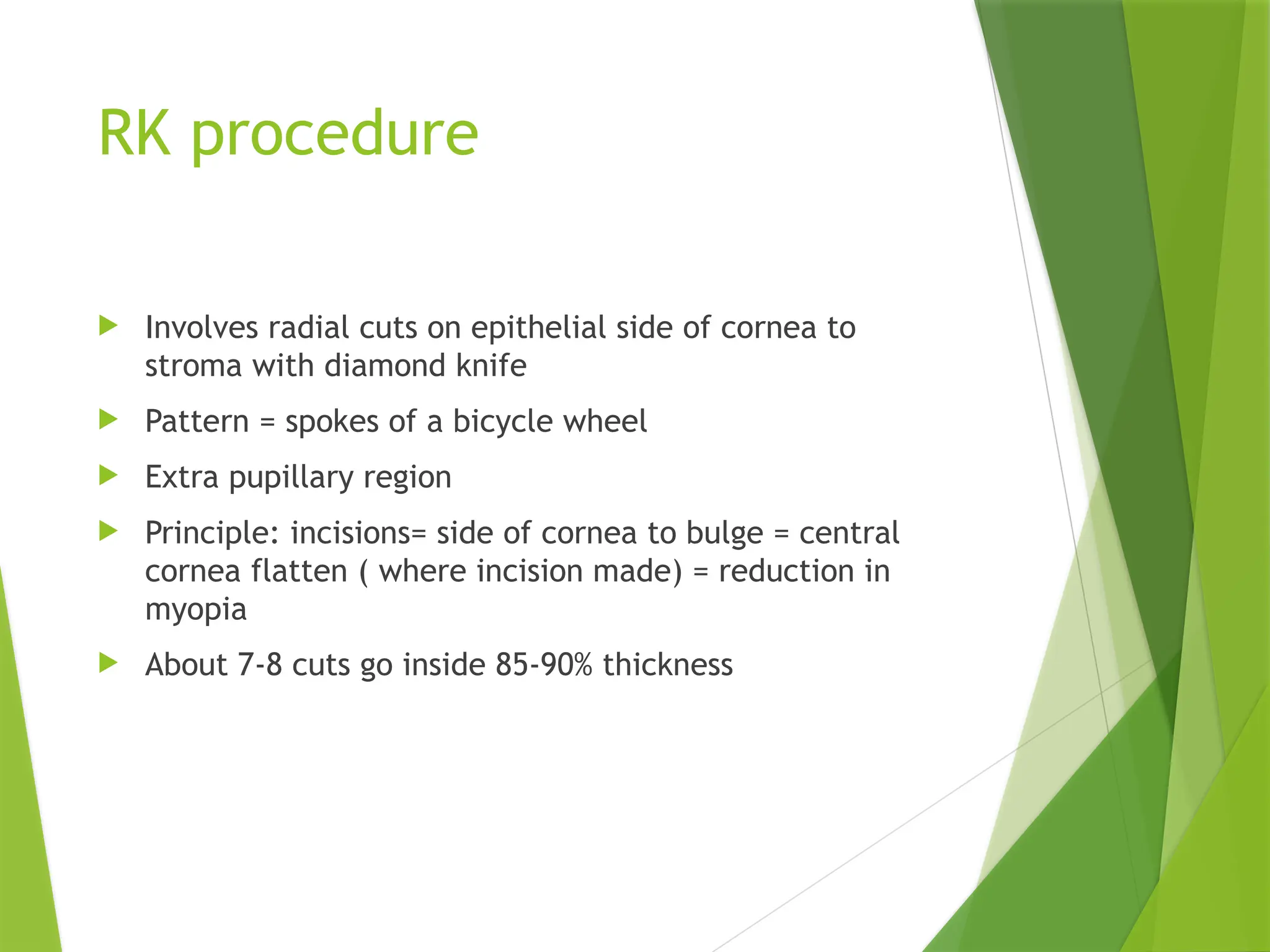 corneal refractive surgeries presenters | PPTX
