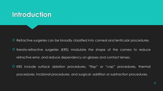 COMPARE AND CONTRAST: CORNEAL REFRACTIVE SURGERIES.pptx