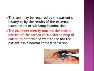 Corneal sensitivity test 2 | PPTX