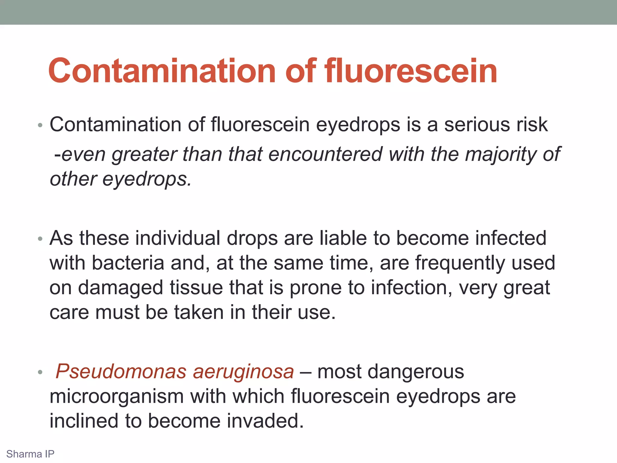 Corneal staining procedure | PPTX