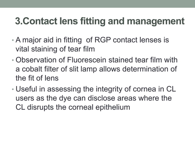 Corneal staining procedure | PPTX