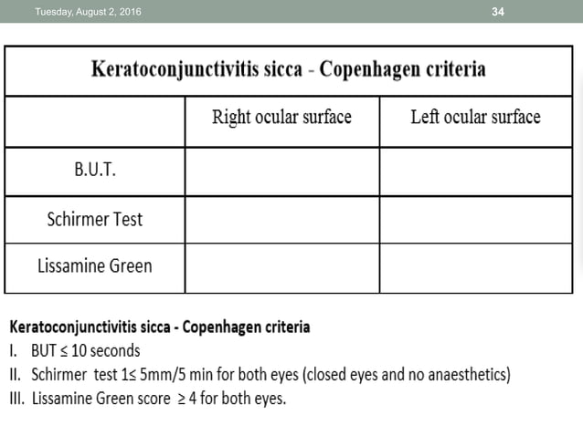 Corneal staining procedure | PPTX