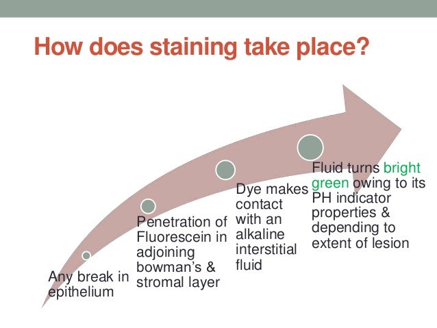 Corneal staining procedure