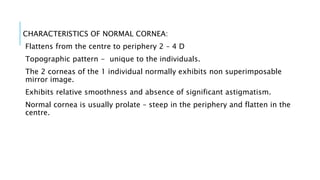 Corneal topography | PPTX