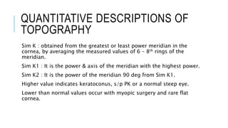 Corneal topography | PPTX