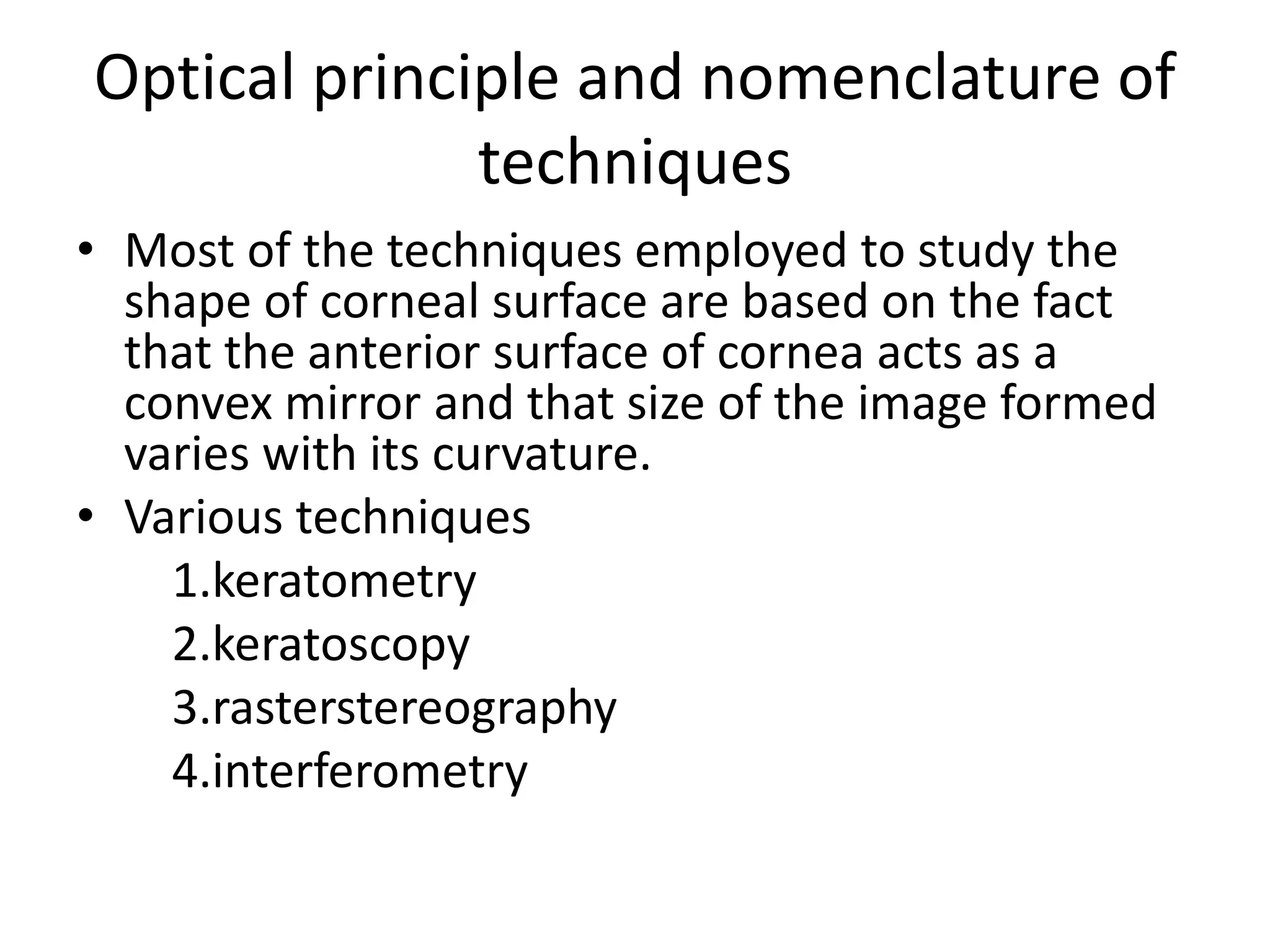 Corneal topography wavefront analysis | PPTX
