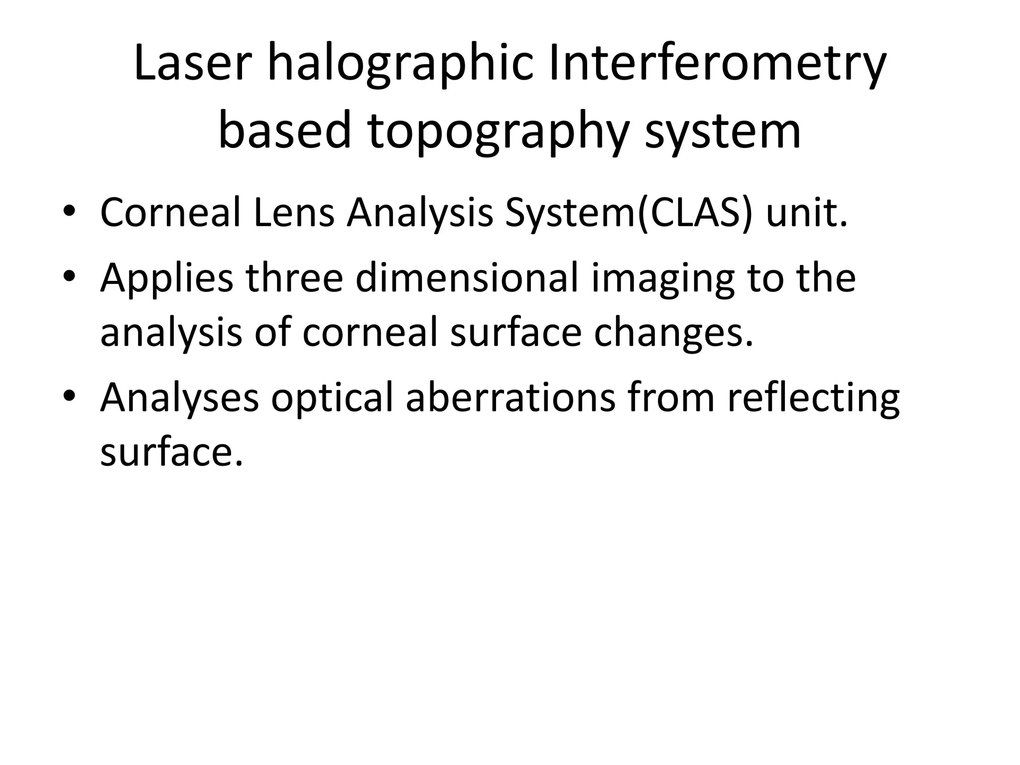 Corneal topography wavefront analysis | PPTX