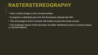 Pentacam and Corneal topography | PPTX