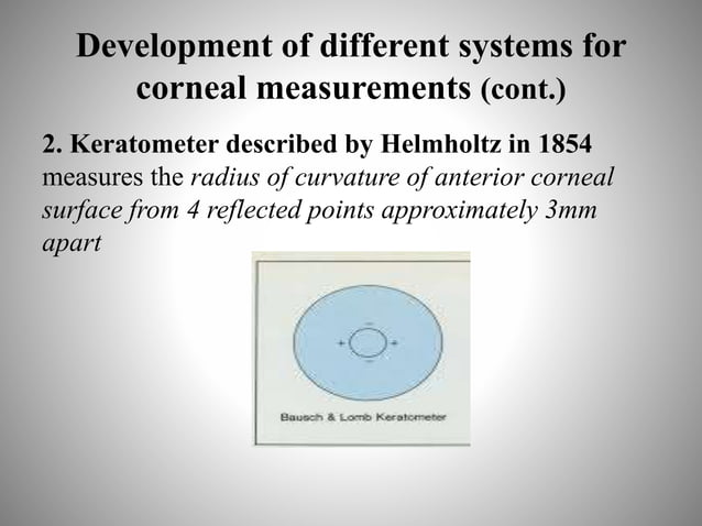 Corneal topography | PPTX | Eye and Vision Conditions | Diseases and ...