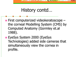 Corneal topography...ppt