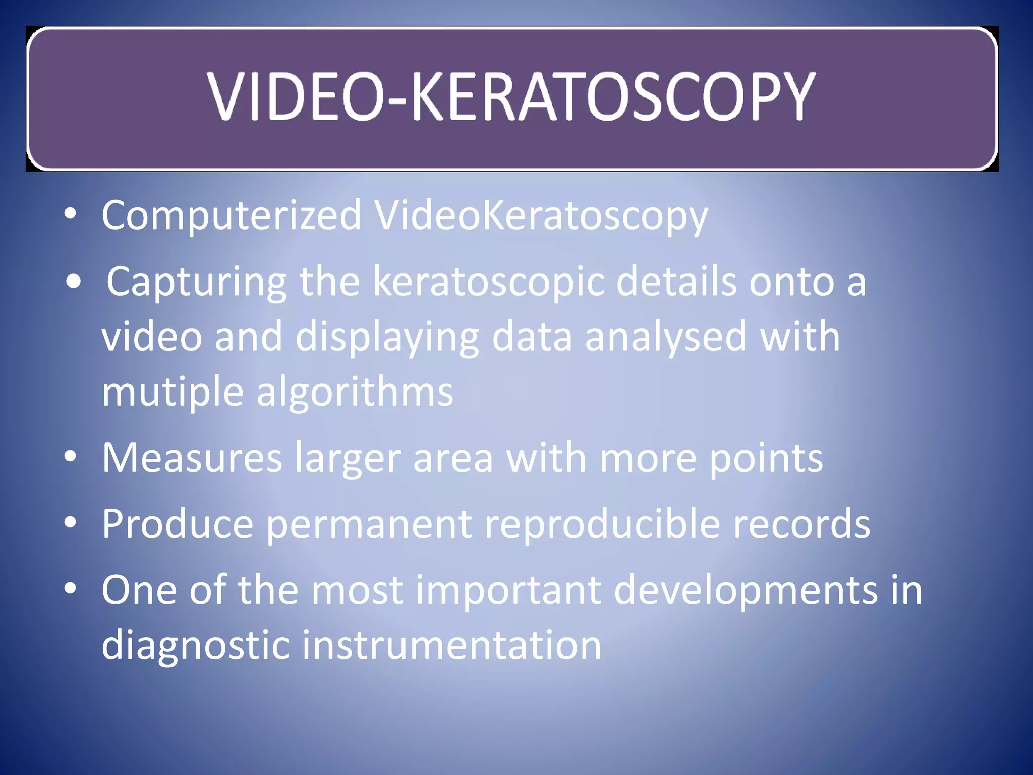 Corneal topography final | PPTX