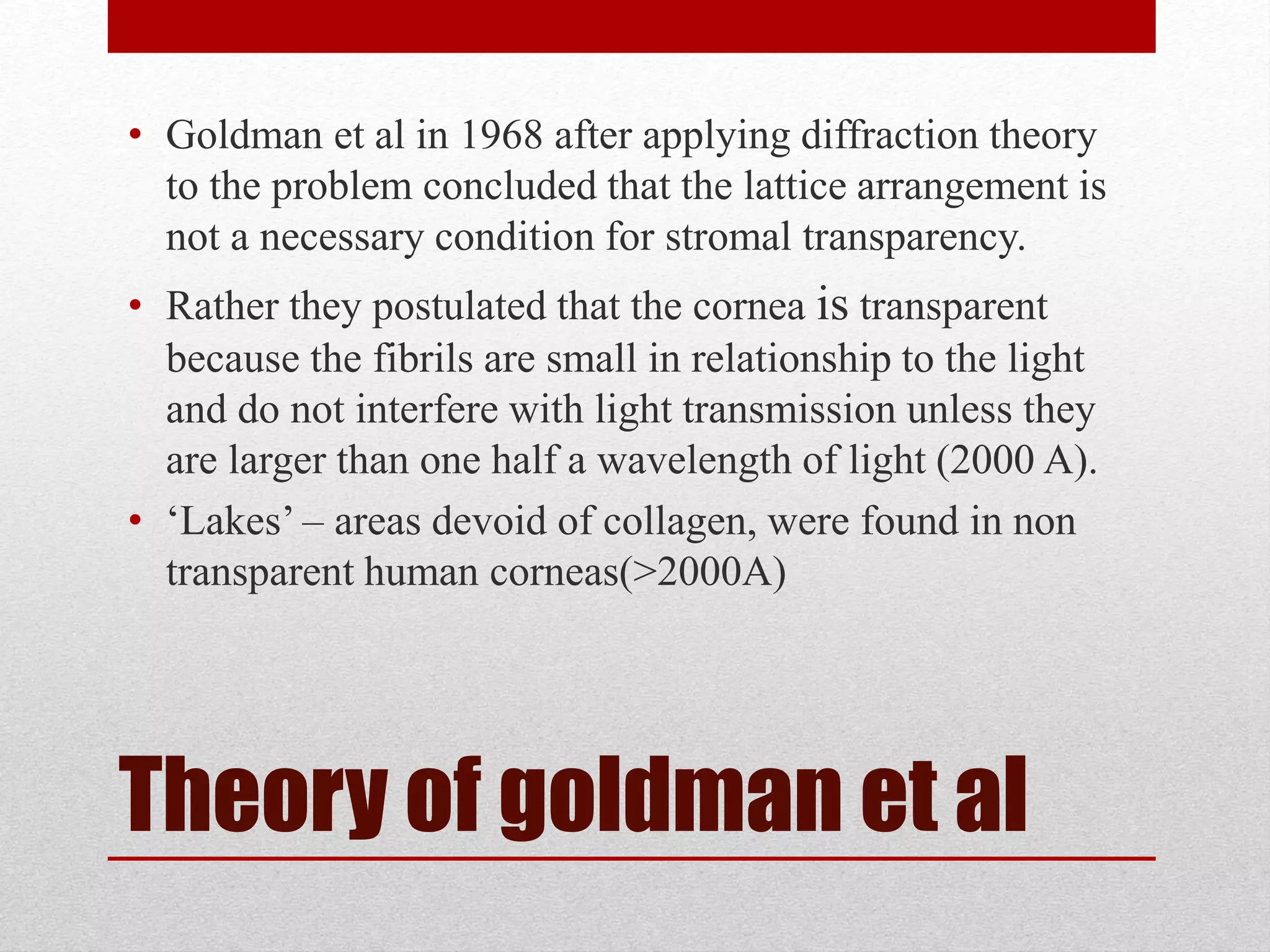 Corneal transparency | PPTX
