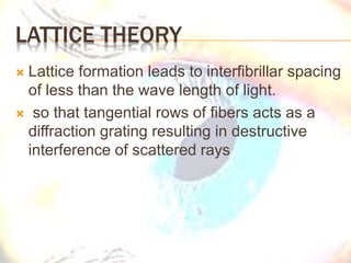 Corneal transparency | PPTX