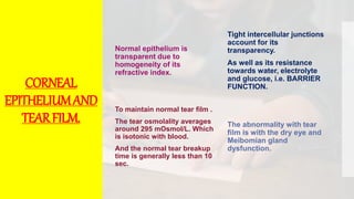 Corneal transparency | PPTX