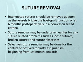 Corneal transplantation | PPTX