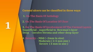 CORNEAL ULCER ,DR M SAQUIB , OPHTHALMOLOGY | PPTX