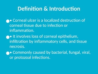 cornefgyfyuuteryureryuteryy4al ulcer .pptx