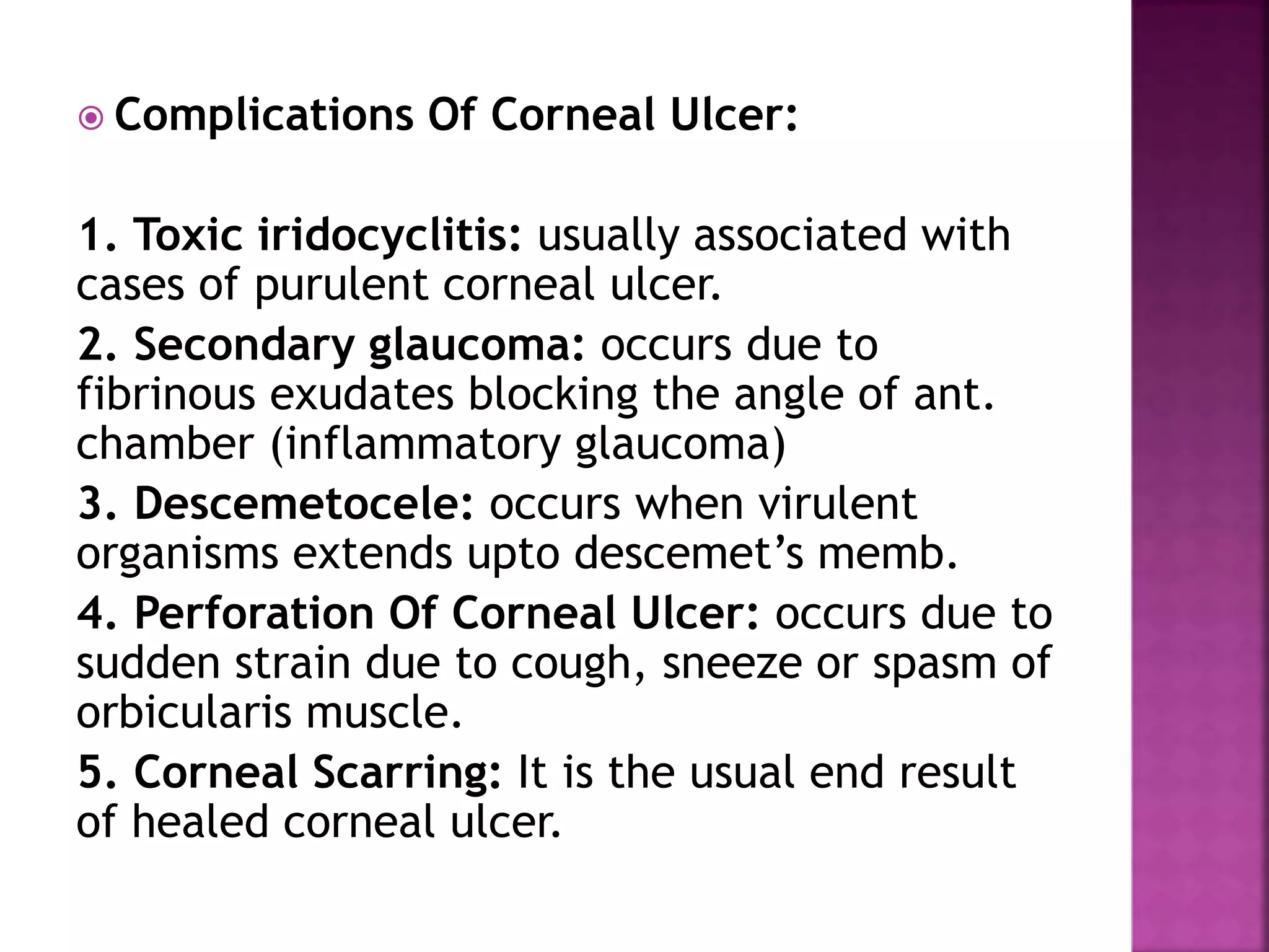 Corneal ulcers | PPTX