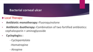 CORNEAL ULCER types and clinical presentation Ameena C (1).pptx