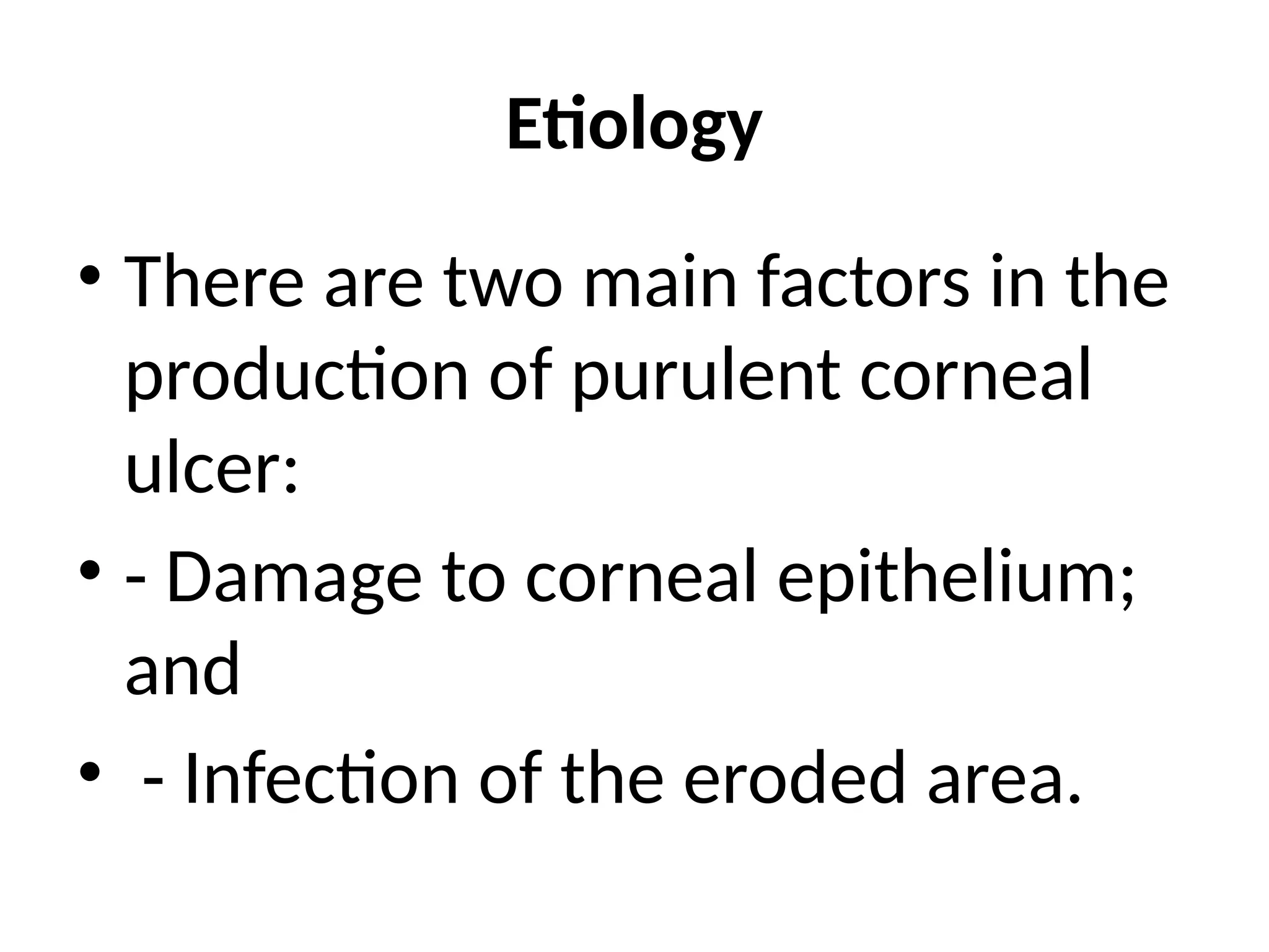 Corneal Ulcer Ulcerative Keratitis Pptx