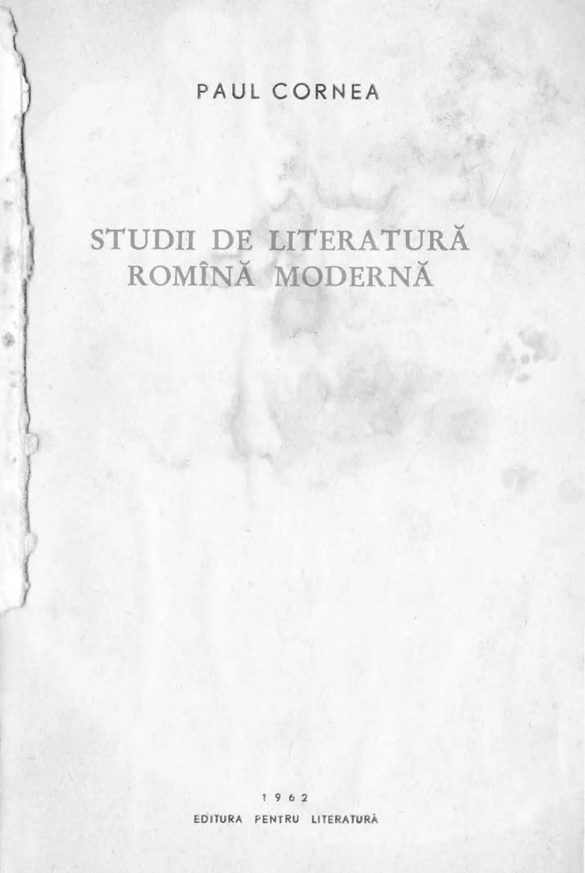 Cornea, Paul - Studii de literatura romana moderna - scan lipsa 278-279 ...