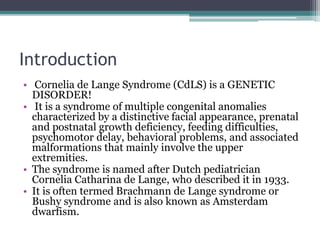 Cornelia de Lange Syndrome.pptx