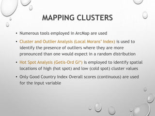 Geovisualisation and Analysis of the Good Country Index | PPTX | Geography | Science