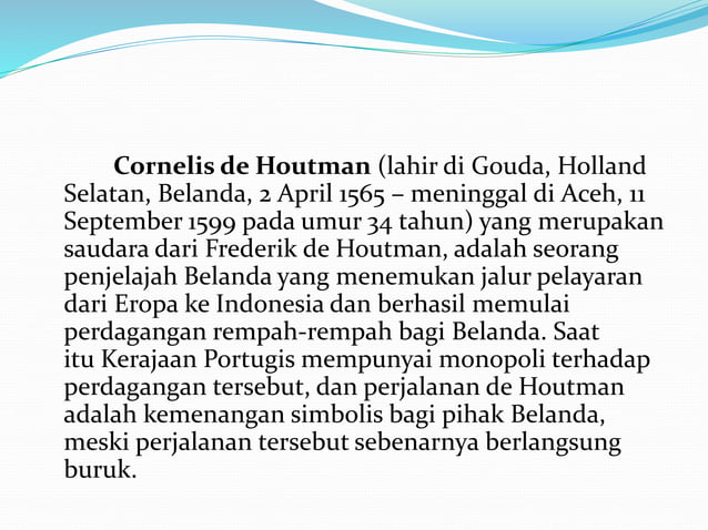 Cornelis de houtman | PPT