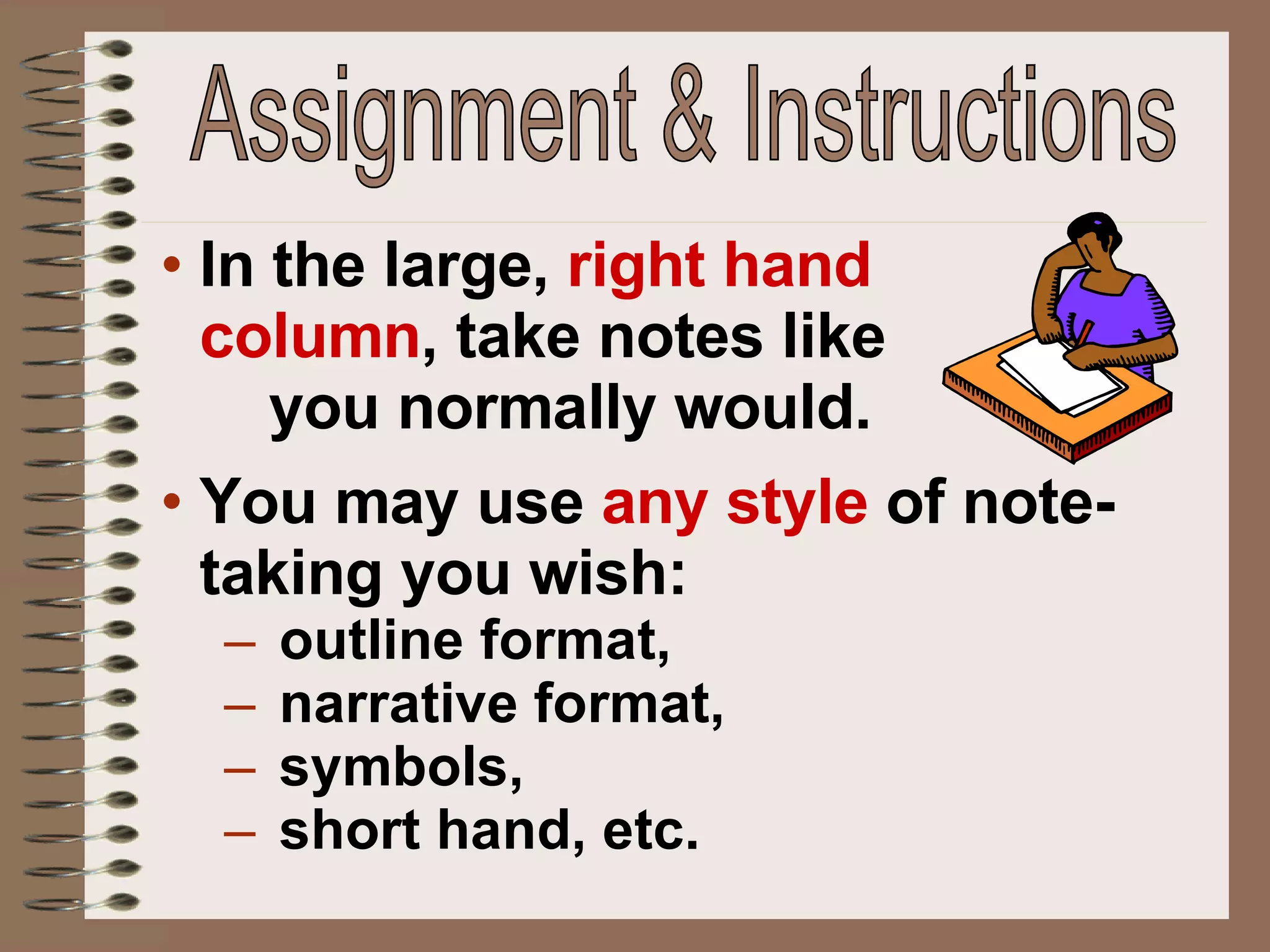 Cornell Notes Student PPT | PPT
