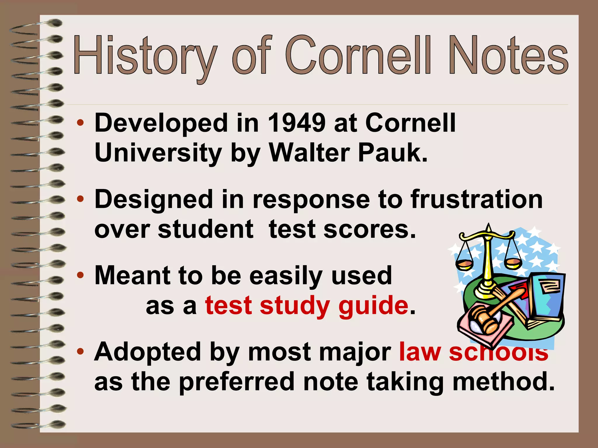 Cornell Notes Student PPT | PPT