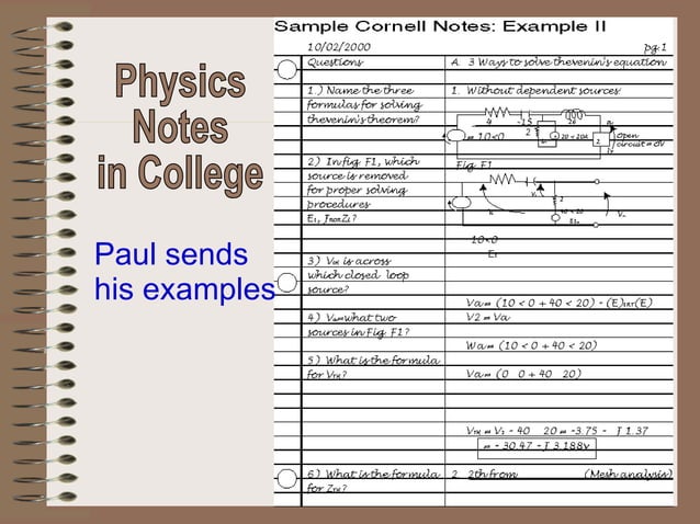 Cornell Notes Student PPT | PPT