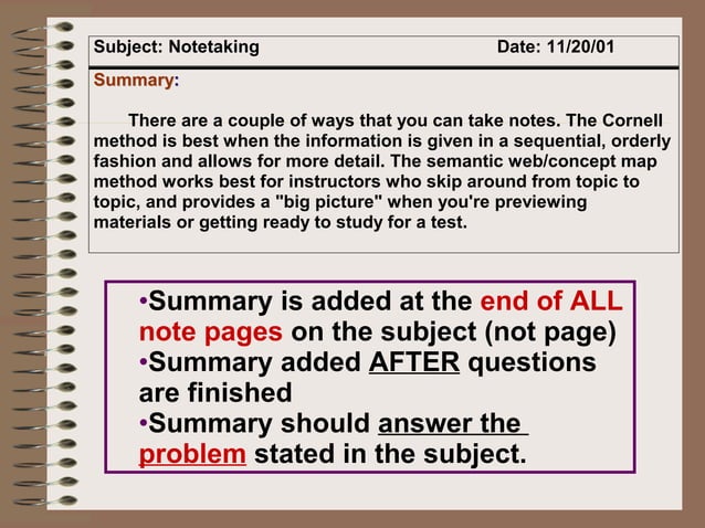 Cornell Notes Student PPT | PPT