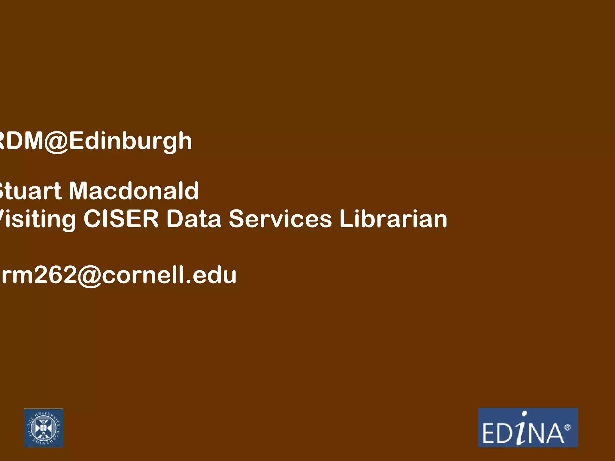 RDM@Edinburgh | PPT